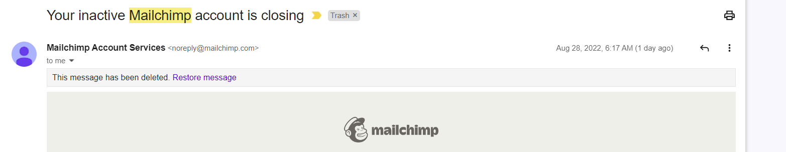 Closing an inactive account – A Learning a Day
